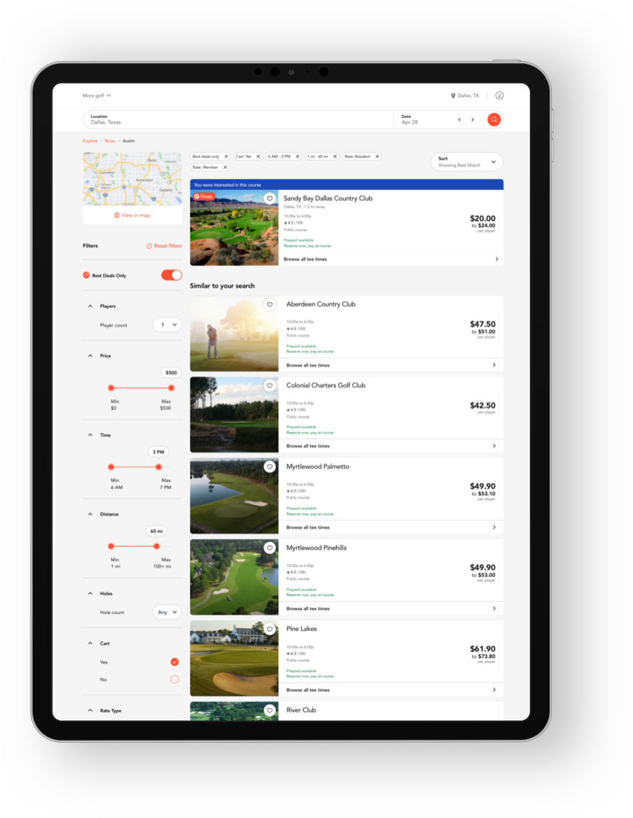 Reach More Golfers | Tee Time Distribution